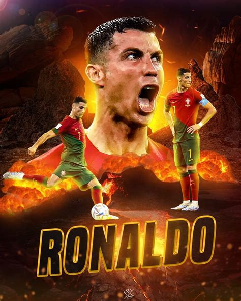 Cristiano Ronaldo Sports Design Poster Flyer Football Sport Poster