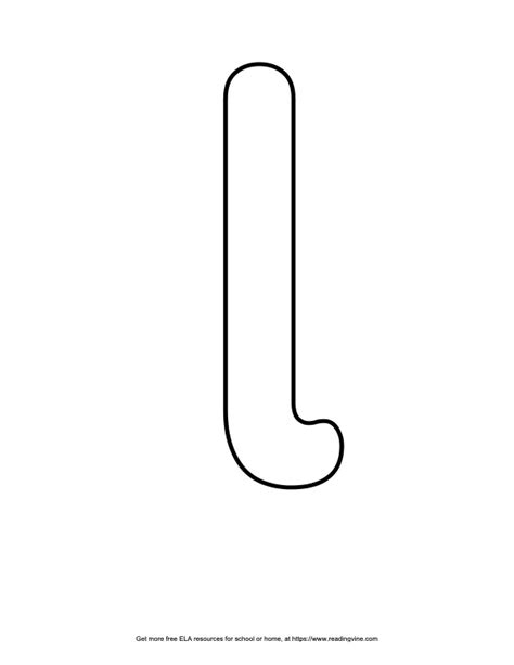 Bubble Letters Lowercase L