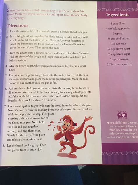 Abus Monkey Bread Monkey Bread Disney Food Cookbook Recipes