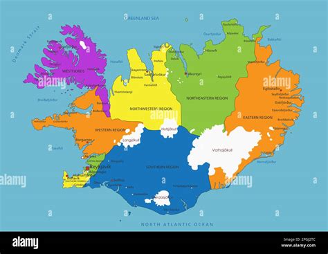 Political Map Of Iceland