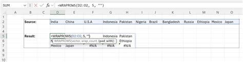 Excel Wraprows 函数教程 Excel 路线图