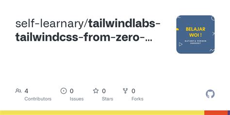 Github Self Learnary Tailwindlabs Tailwindcss From Zero To Production