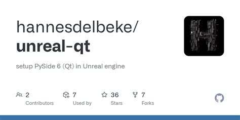 GitHub Hannesdelbeke Unreal Qt Setup PySide Qt In Unreal Engine