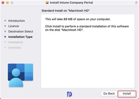 how to install intune company portal on mac devices