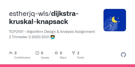Github Estherjq Wls Dijkstra Kruskal Knapsack Tcp Algorithm Design Analysis