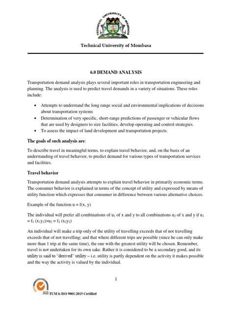 demand analysis pdf dependent and independent variables