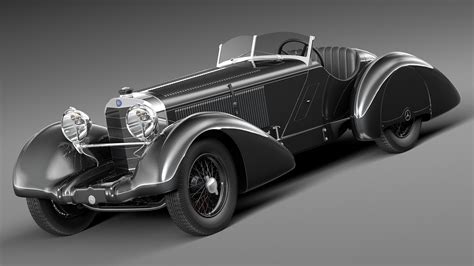 3d Model Mercedes Benz 710 Ssk