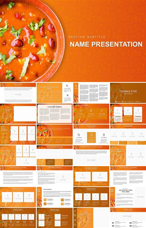 Cookbook Recipes PowerPoint Template Cookbook Recipes Keynote Template Recipe Template