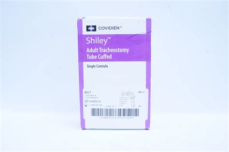 Covidien 8sct Shiley Adult Tracheostomy Tube Cuffed 80mm Id X 109mm