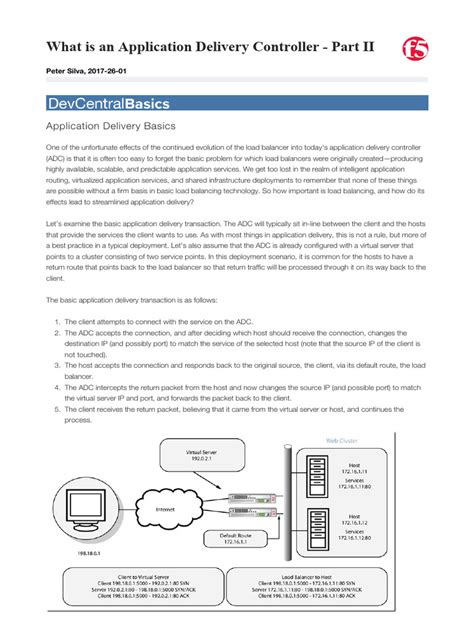 What Is An Application Delivery Controller Part Ii Pdf