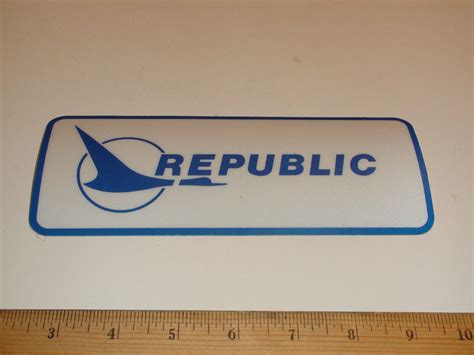Vintage Republic Airlines Logo Decal Vinyl Bumper Window Sticker 7