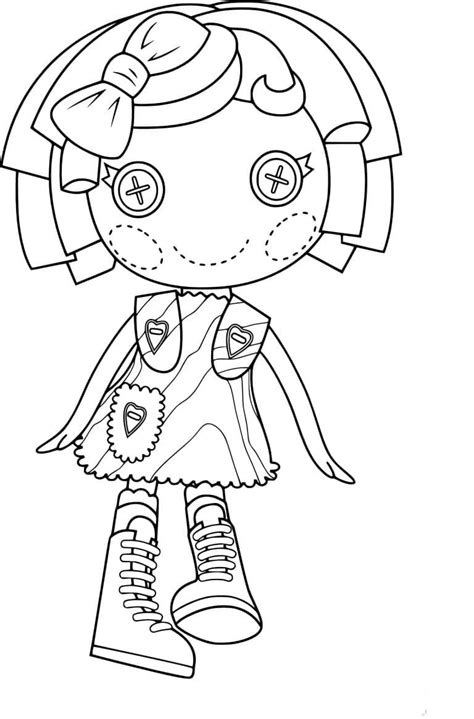 Lalaloopsy Dolls Coloring Pages Coloringlib