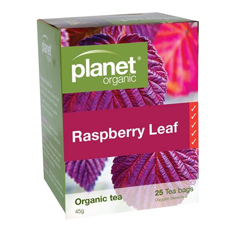 Planet Organic Raspberry Leaf 25 Tea Bags Evergreen Health And Wellness Springwood