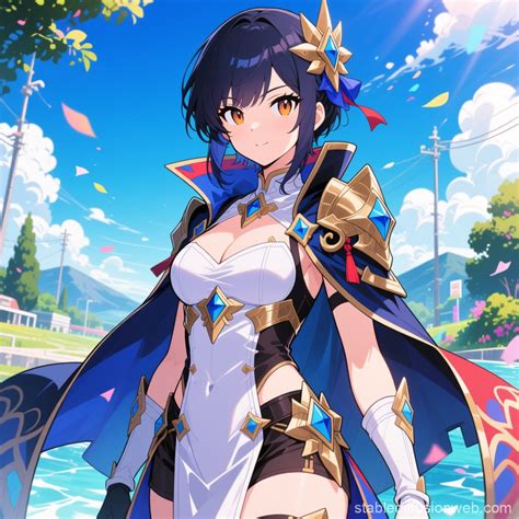 Female Version Of Kaiser From Blue Lock In Path To Nowhere Game Style
