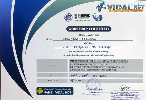 Chindam Praveen On Linkedin Hello Everyone Glad To Share That I Received Non Destructive