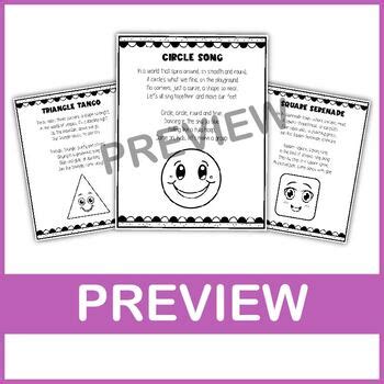 Shape Songs 15 Rhythmic Melodies For Preschool And Kindergarten Math