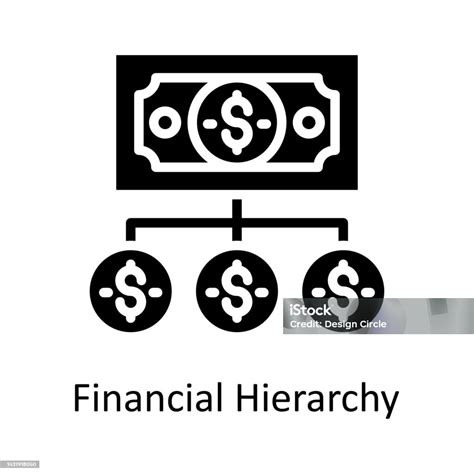 Financial Hierarchy Vector Solid Icon Design Illustration Banking And