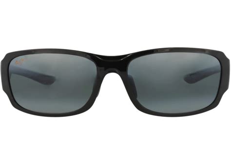Maui Jim Square Frame Nylon Sunglasses Black Black Grey 415 02j In