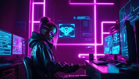 Cyberpunk Hacker By Papi1998 Redbubble Hacker Wallpaper Cute