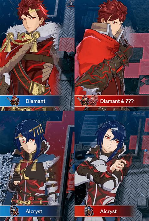 Elyos Royals Portraits Vs Their Mirror Selves Just Found The Differences Neat R Fireemblem