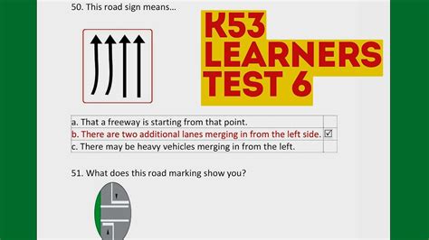 Test 6 K53 Learners Test Question And Answer How To Pass Your K53