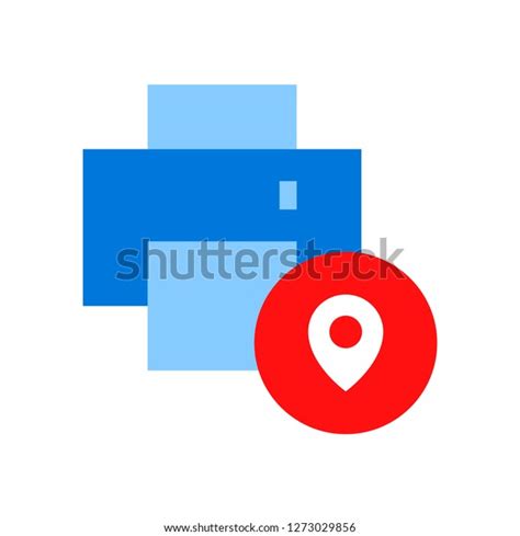Printer Location Icon Vector De Stock Libre De Regalías 1273029856 Shutterstock