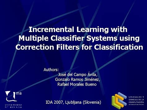 Incremental Learning With Multiple Classifier Systems Using Correction