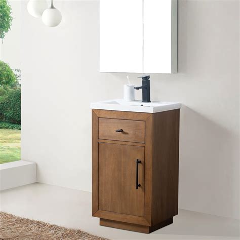20 Vanity Cabinet 20 White Wall Mount Single Sink Bathroom Vanity