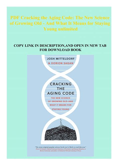 Pdf Cracking The Aging Code The New Science Of Growing Old And What