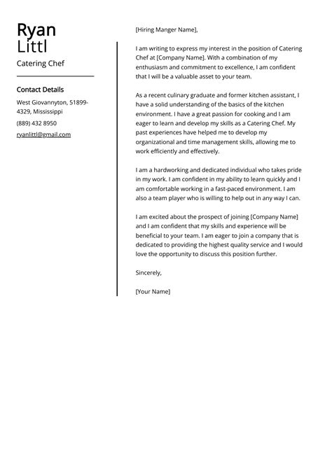 Chef Cover Letter Examples At Sasfrustrateblog Blog