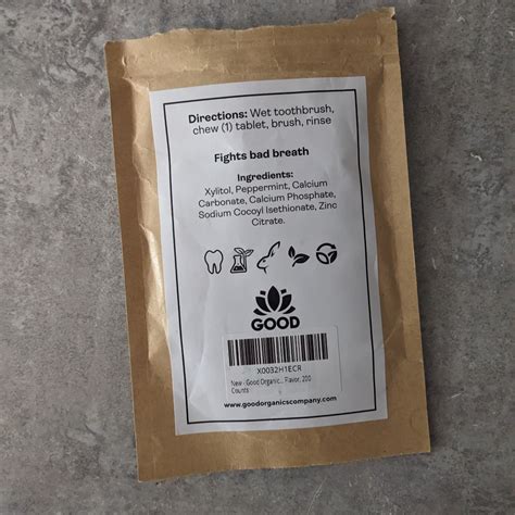 Natural Toothpaste Tablets From Good Organics Vegan Product Reviews