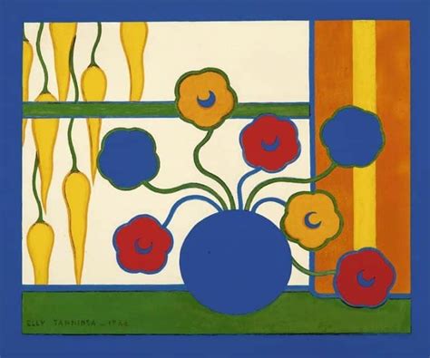 Ella Henriëtte ‘elly Tamminga Bloemen In Blauwe Vaas Mark Smit Kunsthandel