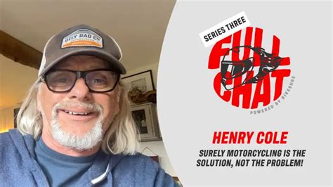 Full Chat Podcast Henry Cole On Why Young People Are Not Riding Bikes