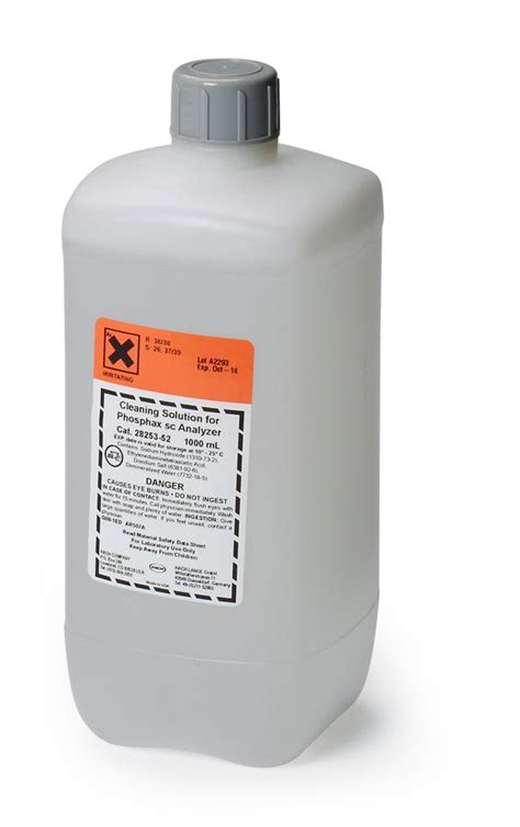 Cleaning Solution For Phosphax Sc Analyzer High Range And Low Range