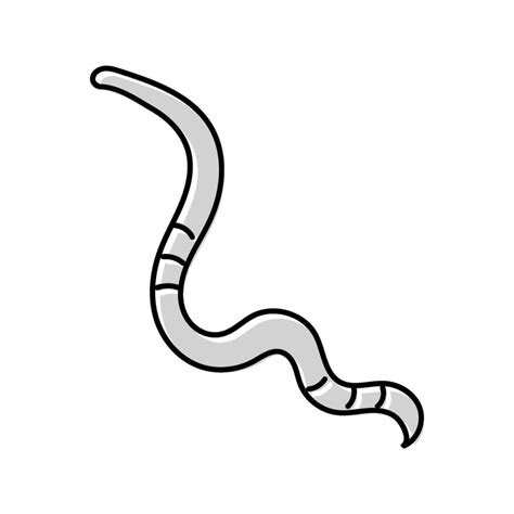 Parasite Worm Color Icon Illustration 52848136 Vector Art At Vecteezy