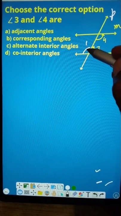Co Int Angles Multiple Choice Questionmcq Math Mathstricks Geometry Youtube