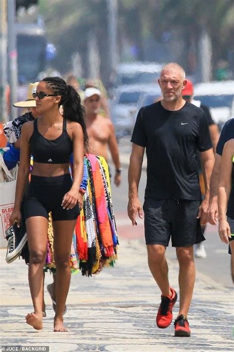 Vincent Cassel 56 And His Girlfriend Narah Baptista 27 In Rio Hollywood Turn Ons Vincent