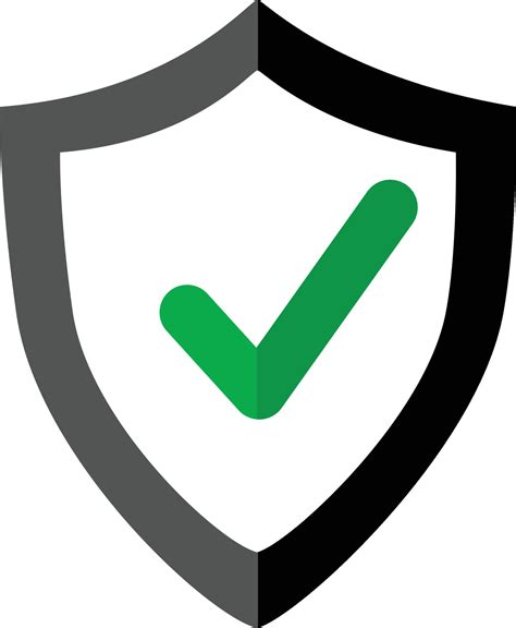 Security Shield With Tick Mark Icon On White Background 10280393 Vector Art At Vecteezy