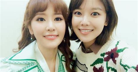 소녀시대 수영 언니 최수진과 인증샷비주얼 자매