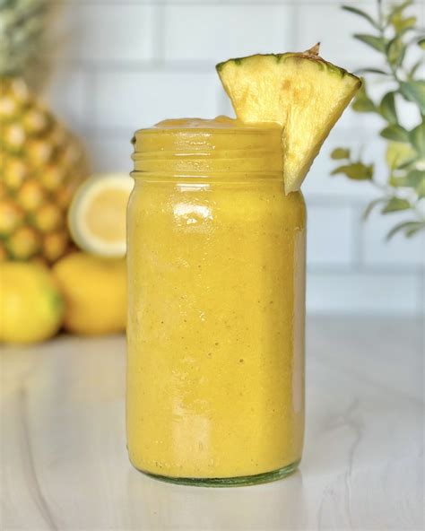 Anti Inflammatory Pineapple Ginger Smoothie Claire Bear Bites