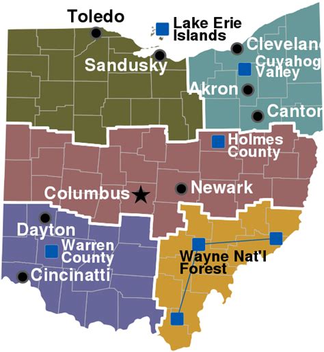 Filemap Of Ohio Regionssvg Wikitravel Shared