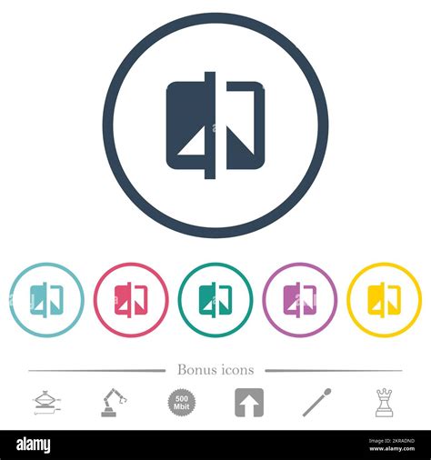 Invert Theme Flat Color Icons In Round Outlines 6 Bonus Icons Included