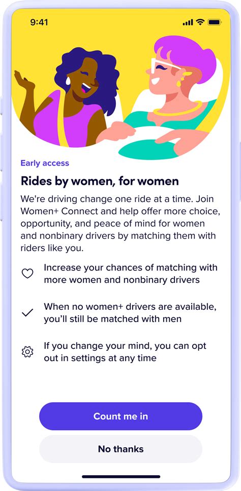 new lyft feature matches women and nonbinary riders to drivers