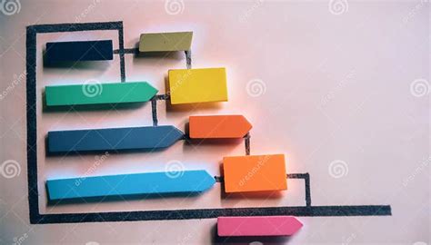Flowchart Showing Various Steps Of A Process Representing Workflow Stages And Methodology