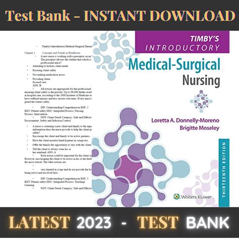 Test Bank For Timbys Introductory Medical Surgical Nursing 1 Inspire Uplift
