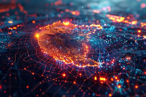 Earthquake Warning Seismic Data Digital Topographic Map Emergency