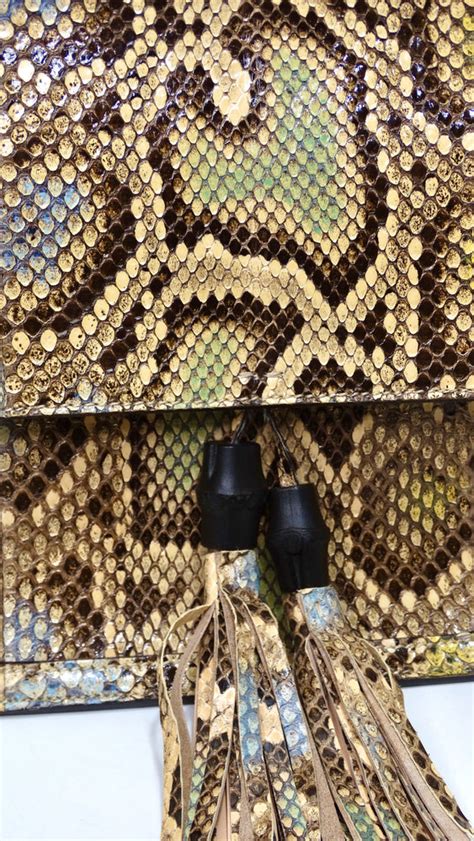 Gucci Python Tassel Crossbody Bag Vintage By Misty