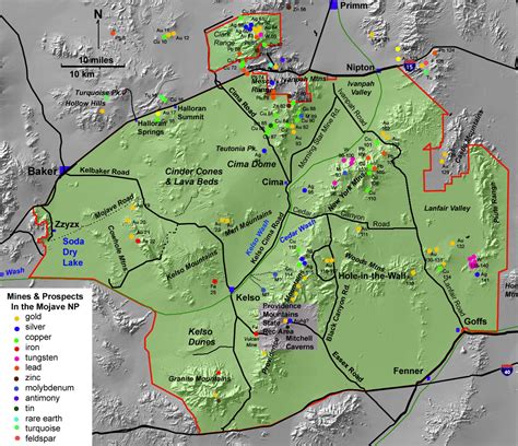 California High Desert Map Palm Desert California United States