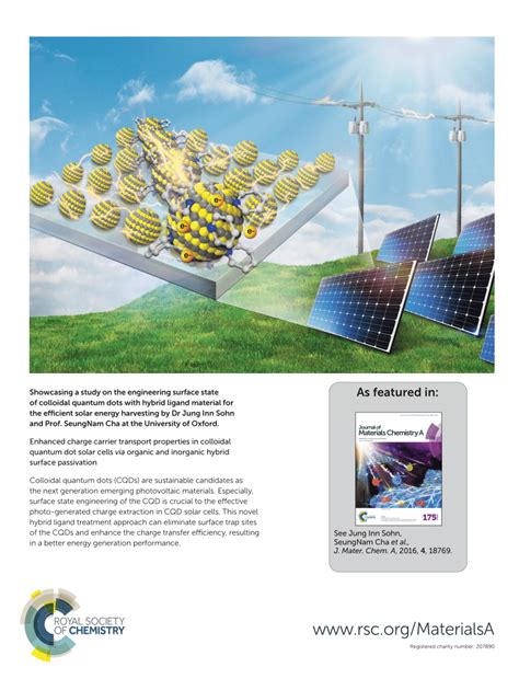 Pdf Enhanced Charge Carrier Transport Properties In Colloidal Quantum