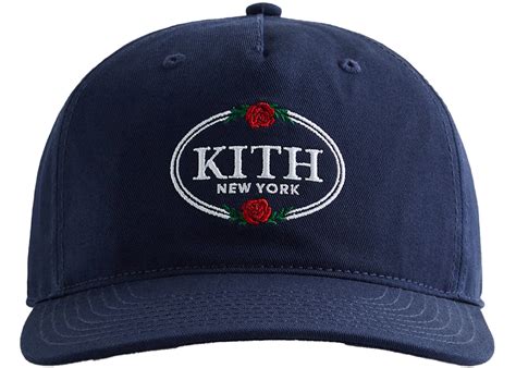 Kith Twill Pinch Crown Snapback Hat Nocturnal Ss23 Us